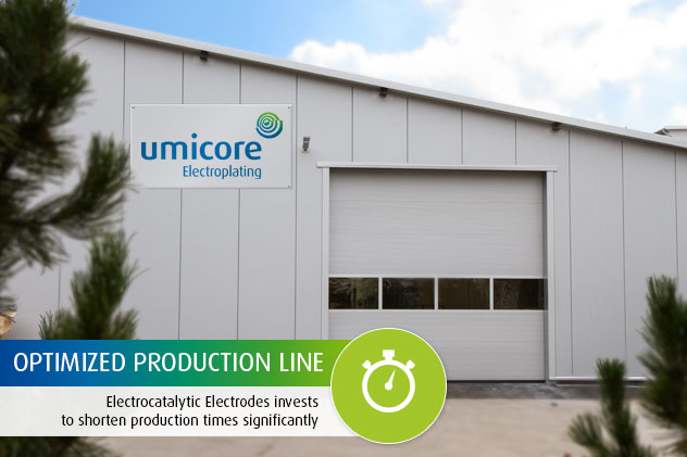 Investment in electrocatalytic electrodes manufacturing | Umicore