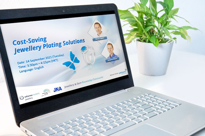 Webinar on "Cost-Saving Jewellery Plating Solutions" now online | Umicore